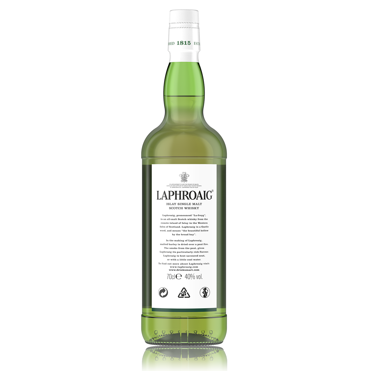 Laphroaig 10 Year Old Single Malt Scotch Whisky 70cl Bold And Smoky